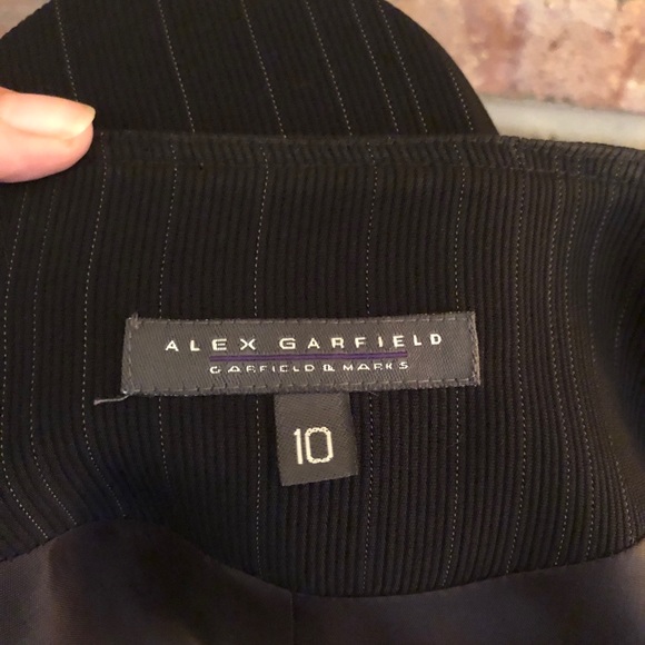 Alex Garfield | Jackets & Coats | Alex Garfield Pinstripe Pant Suit Sz ...
